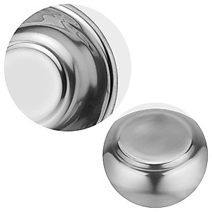 HengDu Stainless Steel Mixing Bowl, Flat Bottom Wide Flat for Larger Capacity, 8.7" Set of 3