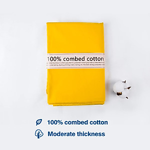 2 Yard Gold Cotton Fabric,Natural Cotton Poplin Fabric by The Yard,Gold Fabric,59 Inches Wide 100% Cotton Fabric,Soft Embroidery Muslin Quilting Fabric Material for Sewing Material Apparel Cloth