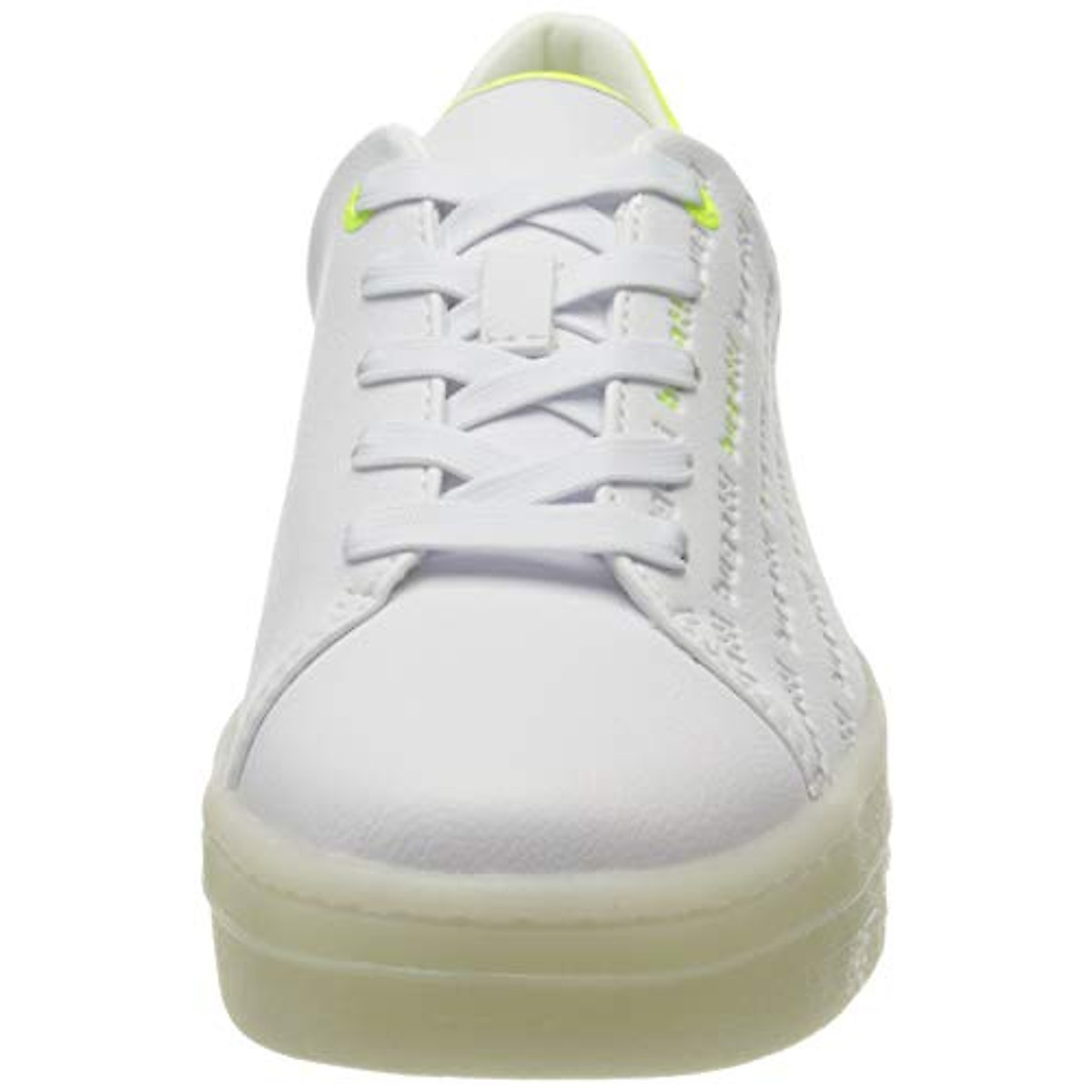 bugatti Women's 432866015057 Low-Top Sneakers, White White Yellow 2050, 8