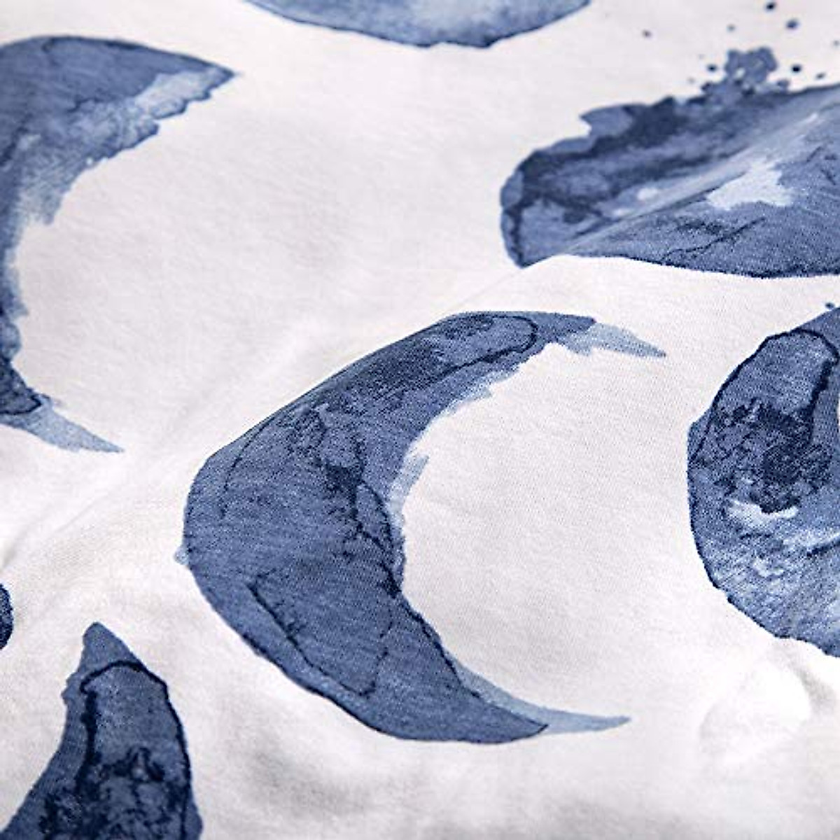 Burt's Bees Baby baby boys Pajamas, Zip-front Non-slip Footed Pjs, Organic Cotton and Toddler Sleepers, Indigo Hello Moon, 12 Months US