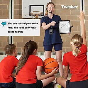 Voice Amplifier Portable Microphone Speaker - HW HaoWorks S208 Wired Headset with Microphone,Loud Clear Sound,No Feedback Noise,Mini Mic for Teachers/Tour Guides/Speaking/Singing