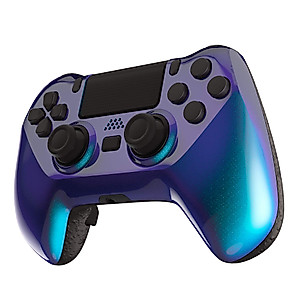 eXtremeRate Chameleon Decade Tournament Controller (DTC) Upgrade Kit for PS4 Controller JDM-040/050/055, Upgrade Board & Ergonomic Shell & Back Buttons & Trigger Stops - Controller NOT Included