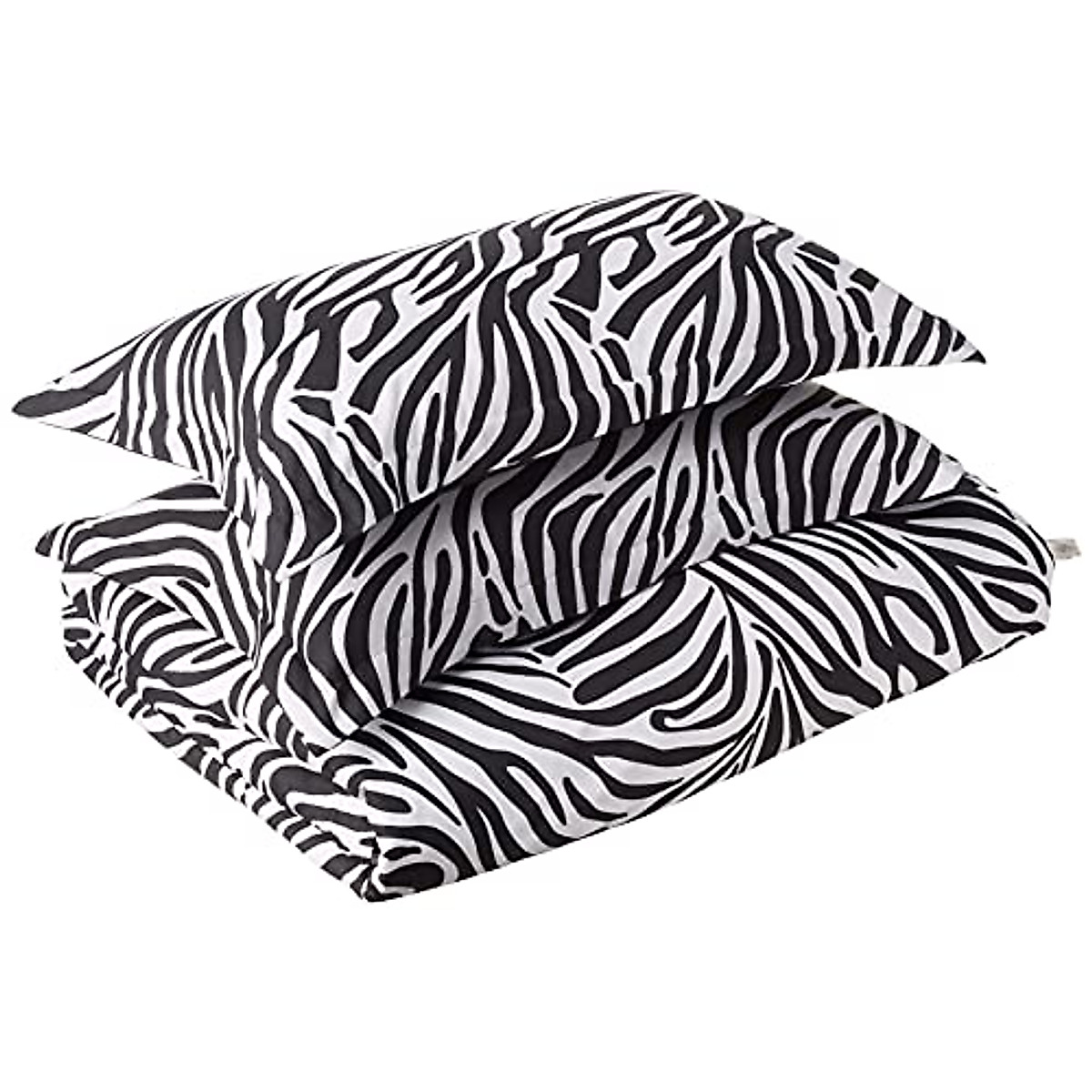 Blue Ridge Home Fashions Zebra Reversible 3 Piece Duvet Cover Set with Zebra Pillow Shams Brushed Microfiber-Soft Touch-Easy Care-Button Closure