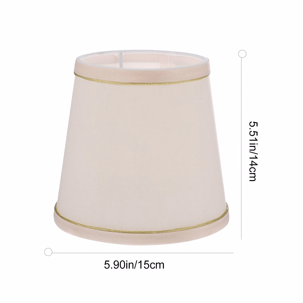 Mobestech Small Beige Table Lamp Shade, Drum Fabric Lampshade Modern Mini Barrel Light Lamp Shade Cover Chandelier Cloth Fixture Lamp Shade for Home Office