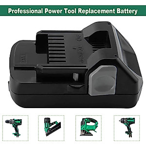 Hanaix 3.0Ah 18V Battery for Hitachi BSL1815X BSL1815S BSL1830 BSL1830C 330139 330557 339782 Li-ion Replacement Battery Slide Style