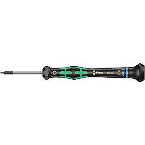 Wera 05118062001 2054 Screwdriver for Hexagon Socket Screws for Electronic Applications, 0.9 x 40 mm