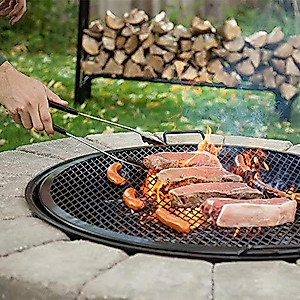Walden Tough BBQ Cooking Fire Pit Grilling Grate (34") - Outdoor Grilling - Fireplace Cooking - Cooking with Fire - Fire Grate (34-Inch Diameter)