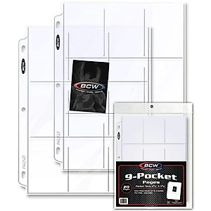 BCW 1-PRO9T-20 Pro 9-Pocket Page (20 Ct. Pack)