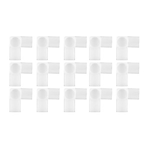 uxcell Shoe Rack Accessories Connectors, 16mm Inner Diameter for Repair Assembled Wardrobe 3 Way, Replacement of Parts 15 Pcs