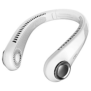 Personal Neck Fan Rechargeable Hands Free Fan - 3 Wind Speed Portable sports fan for Travel Indoor Outdoor - USB Powered Adjustment Cooling Fan for Women Men