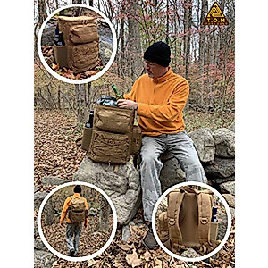 Cooler Backpack, Tactical, Insulated. Heavy Duty, Extra Large for Hiking, Camping, Day Trips, Beach. Bonus, Credit Card Multi Tool Included (Charcoal Grey)