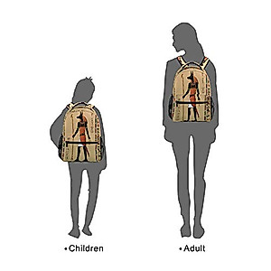 AUUXVA Backpack Antique Egypt Egyptian Cuneiform Travel Daypack Large Capacity Rucksack High School Book Bag Computer Laptop Bag for Girls Boys Women Men