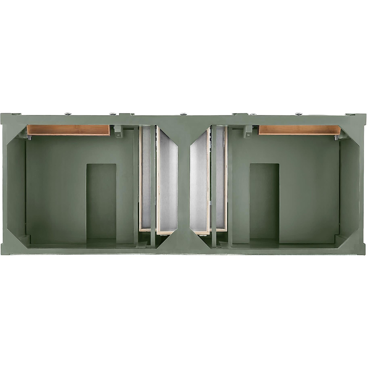 James Martin Vanities 650-V60D-SC 650-V60D Brittany 60" Double Basin Poplar Wood Vanity Cabinet Only