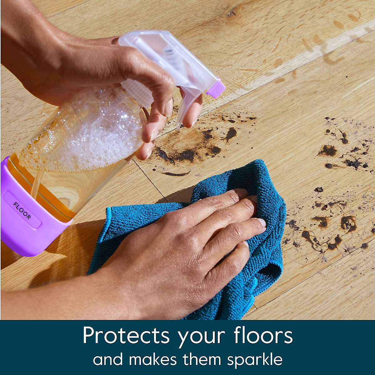 Grove Co. Floor Cleaner Refill Concentrate Variety Pack (6 x 1 Fl Oz) Plant-based Household Cleaning Supplies, Ammonia & Chlorine Free, No Plastic Waste, 100% Natural Scent, 3 x 2 Pack Refills