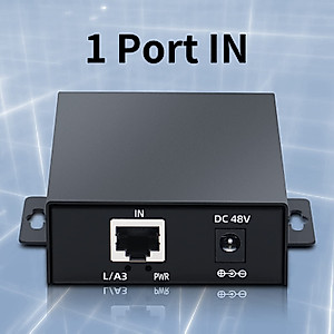 SODOLA 2 Port POE Extender 10/100Mbps,1 in 2 Out POE Repeater for Security Systems IP Camera, PoE Amplifier, PoE Booster, Wall-Mount, IEEE 802.3at / 802.3af, Metal Housing Network PoE Signal Extender