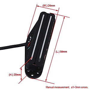 Yibuy Electric Guitar Dual-Coil Pickup Humbuck Circuit Wiring Harness Pot Switch Set