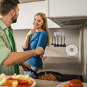 Pot Lid Rack Holder Stainless Steel Pot Lid Organizer Wall Mounted Design Pan Lid Organizer Cutting Board Holder for Place Pot Covers, Cutting Boards,Bakeware Dish Plate,Serving Trays(7.9*3.2in)