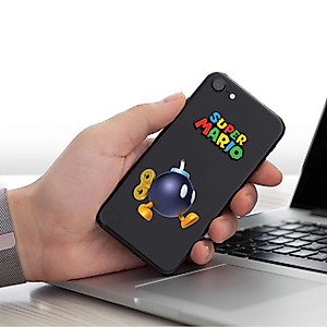 Super Mario, 6 Pack, Mario Tech Decals, Waterproof Stickers for Phone, Laptop, Water Bottle, Skateboard, Vinyl Stickers for Boys and Girls