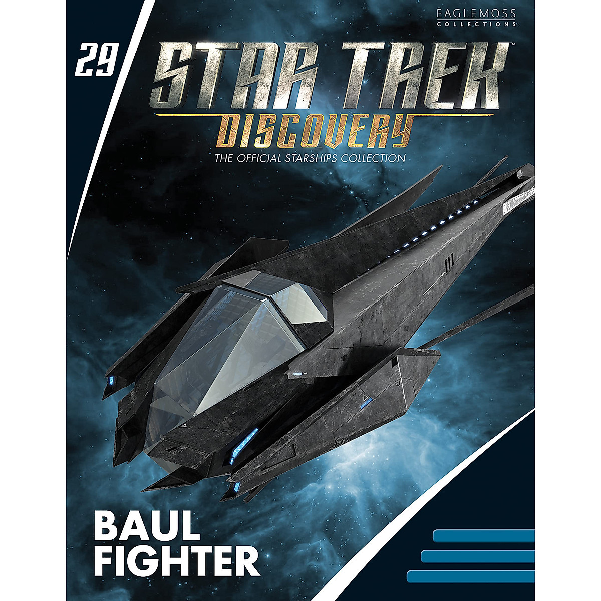 Star Trek The Official Discovery Starships Collection | Ba'ul Fighter Ship with Magazine Issue 29 by Eaglemoss Hero Collector