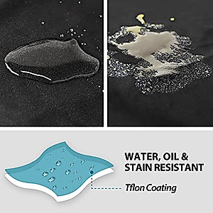 ROTANET Extra Large Aprons for Men Adjustable Bib Aprons with pocket Cooking Kitchen Bbq Grilling Big Apron for Women Chef Water & Oil Resistant Black