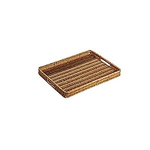 Serving Trays Tray Serving Tray Recessed Handles for Eating Work Storage Home Decor Elegant Decorative Tray (Size : A)