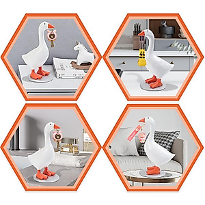Magnetic Goose - Goose Statue Key Holder Entrance Home Decor Kawaii Room Office Table Desk Decor Aesthetic Funny Bedroom Decor Housewarming Gifts for Women Men