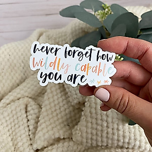 Swaygirls locker magnet | Cute fridge magnets | Never forget how wildly capable you are refrigerator magnet | Inspirational quotes | Be nice.