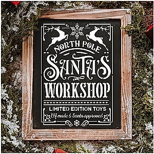 10 Pieces Christmas Stencils Reusable, 8 X 11 Inch Holiday Farm Fresh Christmas Tree Stencils for Painting on Wood Sign DIY Crafts Fabric Canvas Winter Decor (10pcs A4 chrismtas-old)