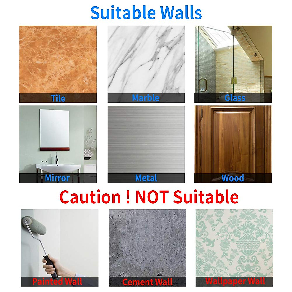 Anfly RV Camper Self Adhesive Toilet Paper Holder with 2 Hanging Hooks for Campers, Bathroom, Kitchen and Bedroom,No Drill/Stick On Toilet Paper Holder Wall Mount, Black