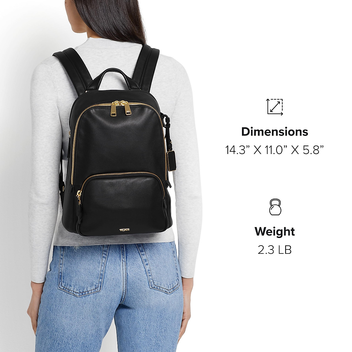 TUMI Women's Hannah Backpack, Black, One Size