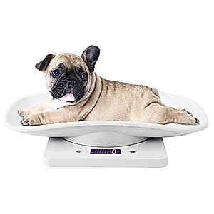 Digital Pet Scale, Animal Scales Platform Accurately Baby Weighing Tray Mini Precision Gram Weight Balance Multifunction LED Weights Tool Blue Backlight for Kitten Puppy Hamster Little Bird Toddler