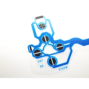 LeHang 2X Conductive Film Keypad Flex Cable Buttons Ribbon PCB Circuit Board Replacement Compatible with Sony Play Station 4 PS4 Dualshock 4 Pro Slim Controller (JDS-001/011) Blue