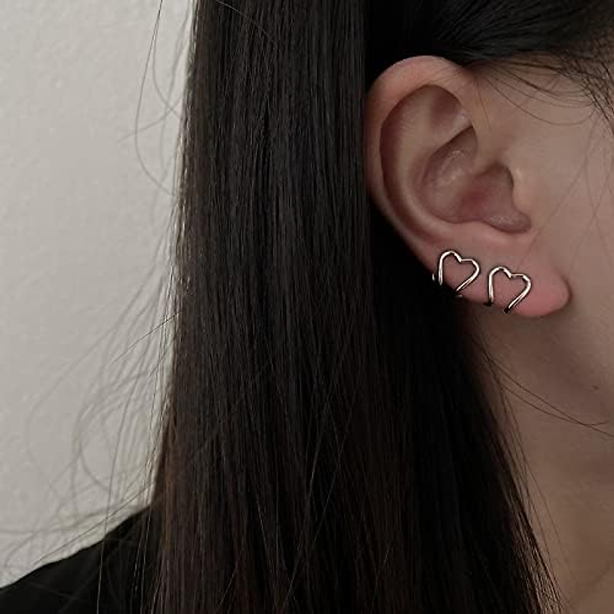 THUNARAZ 925 Sterling Silver Ear Cuffs for Women No Piercing Minimalist Helix Fake Piercing Cartilage Cuff Earrings 4 Styles