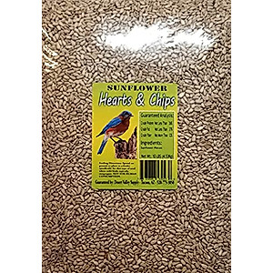 Desert Valley Premium Sunflower Seed Hearts and Chips - Wild Bird Food, Cardinals, Jays & More (10-Pounds)
