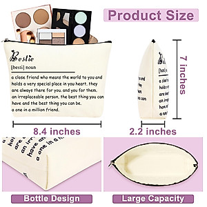 JTENGTOP Best Friend Bestie Birthday Gifts for Women, Friendship Gifts for Best Friend Woman, Christmas Mothers Day Valentines Day Bestie Best Friends Ideas Gifts Basket Set of 5