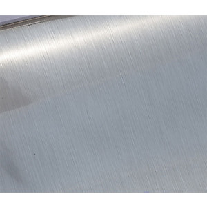 F&U Brushed Metal Look Contact Paper Film Vinyl Self Adhesive Backing Waterproof Metallic Gloss Shelf Liner Peel and Stick Wall Paper for Covering Counter Top Kitchen Cabinet (24 X 78.7 inch, Silver)