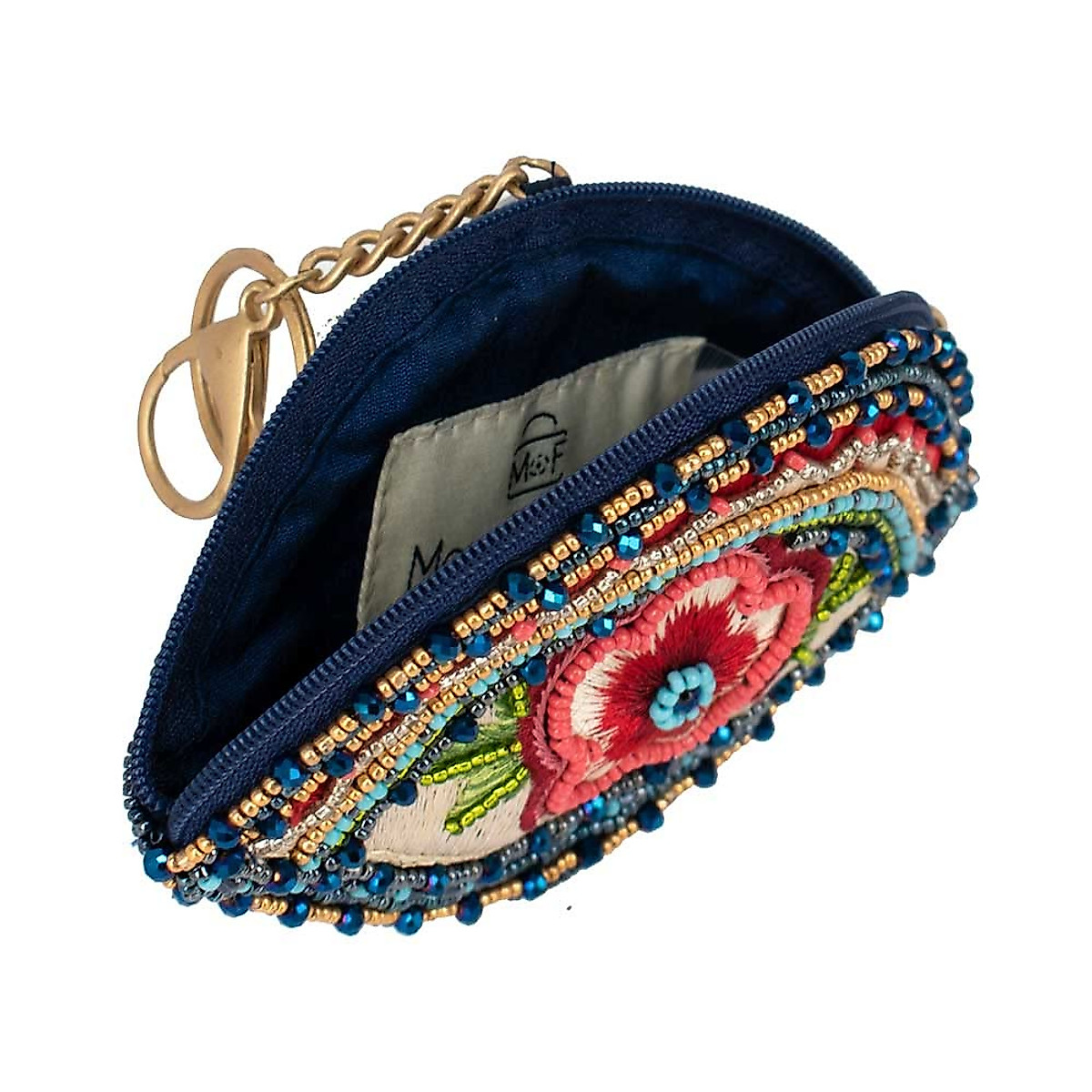 Mary Frances Womens Mary Frances Beaded Coin Purse-key Fobs (Mystic) handbag, Multi, One Size US