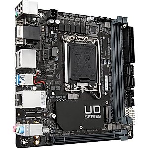 GIGABYTE H610I DDR4 (H610/ Intel LGA 1700/ Mini-ITX/ DDR4/ Single M.2/ PCIe 4.0/ USB 3.2 Gen1/ Intel GbE LAN Chip/Motherboard)