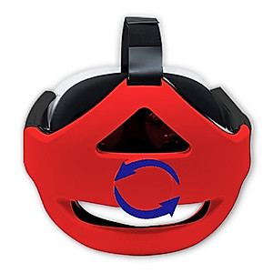 TNE Headband for Oculus Quest 2/Meta Quest 3 Headset Virtual Reality VR | Replacement Accessories for Quest 2/3 Elite Head Strap Reduce Head Pressure, Enhanced Support, Large Cushion (Red)