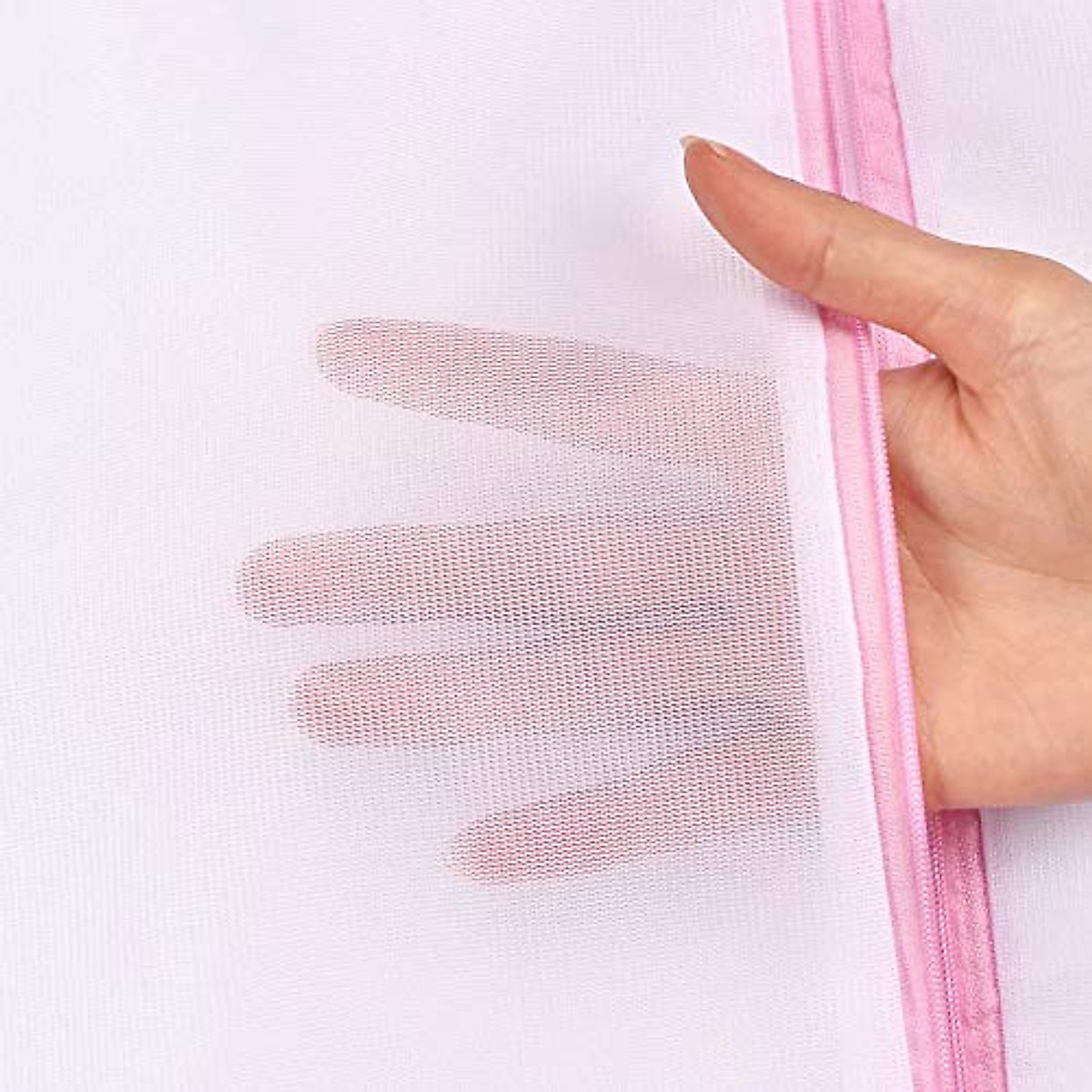 Qianchengda Trading Co., Ltd. Mesh Laundry Bags for Washing Machines, Clothing Wash Bags with Zips, Travel Storage Clothes Laundry Bags for Delicates, Bra, Underwear, Blouse, Stocking, 8 Pack