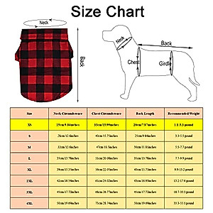 Tongcloud 3 Pack Plaid Puppy Cat Shirt Cute Dog Shirt Cat Shirt Dog Plaid Shirt Dog Shirts for Extra Small Dogs Cats Birthday Party and Holiday Photo