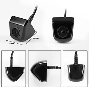 UYYE Backup/Front View Camera, HD Great Night Vision IP69 Waterproof Wide View Ang Front/Reverse View AHD/CVBS Back up Camera for Cars Pickup Trucks SUVs RVs - Black