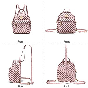 HIYOLALA Mini Backpack for Girls Convertible Small Backpack Purse for Women