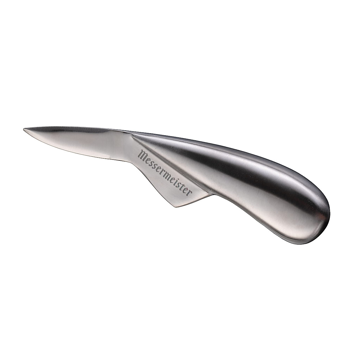 Messermeister 6.5-Inch Oyster Knife - Surgical Stainless Steel & “Thumb Fin” Grip - Safe, Efficient & Easy to Clean