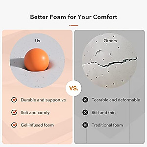 Sweetnight Folding Mattress Full Size with Carry Bag, 4-Inch Foldable for Travel, Camping, Guest - Breathable Mesh Sides & Portable - Compact and Easy to Storage