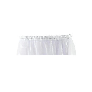 KINS Tuffy Adult Incontinence Plastic Pants Diaper Covers with 1" Waistband White (X-Large)
