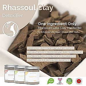 Fatima's Garden Rhassoul Clay with Argan & Eucalyptus - Detox & Soften, 1Kg