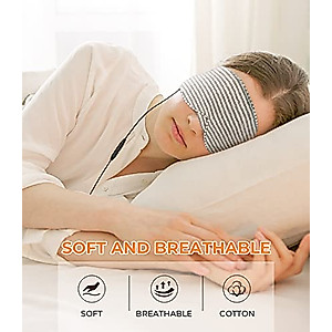 Heated Eye Mask, 100% Cotton USB Steam Warm Compress for Puffy Eyes, Warm Therapeutic Treatment for Dry Eye, Chalazion, Blepharitis