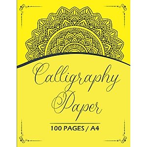 Calligraphy paper: calligraphy set for beginners:100 Pages _ Perfect size at 8.5 x 11 in / 21.59 x 27.94 cm /A4 for kids, teens, and adults.