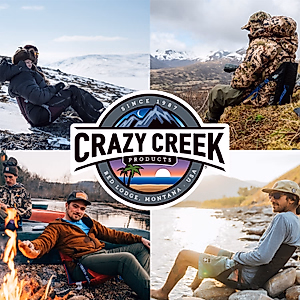 Crazy Creek Original Chair Perfect for Stadium Seats, Camping, Hiking & More, Comfort on All Terrains, Adjustable Straps, Lightweight Design, Water-Resistant
